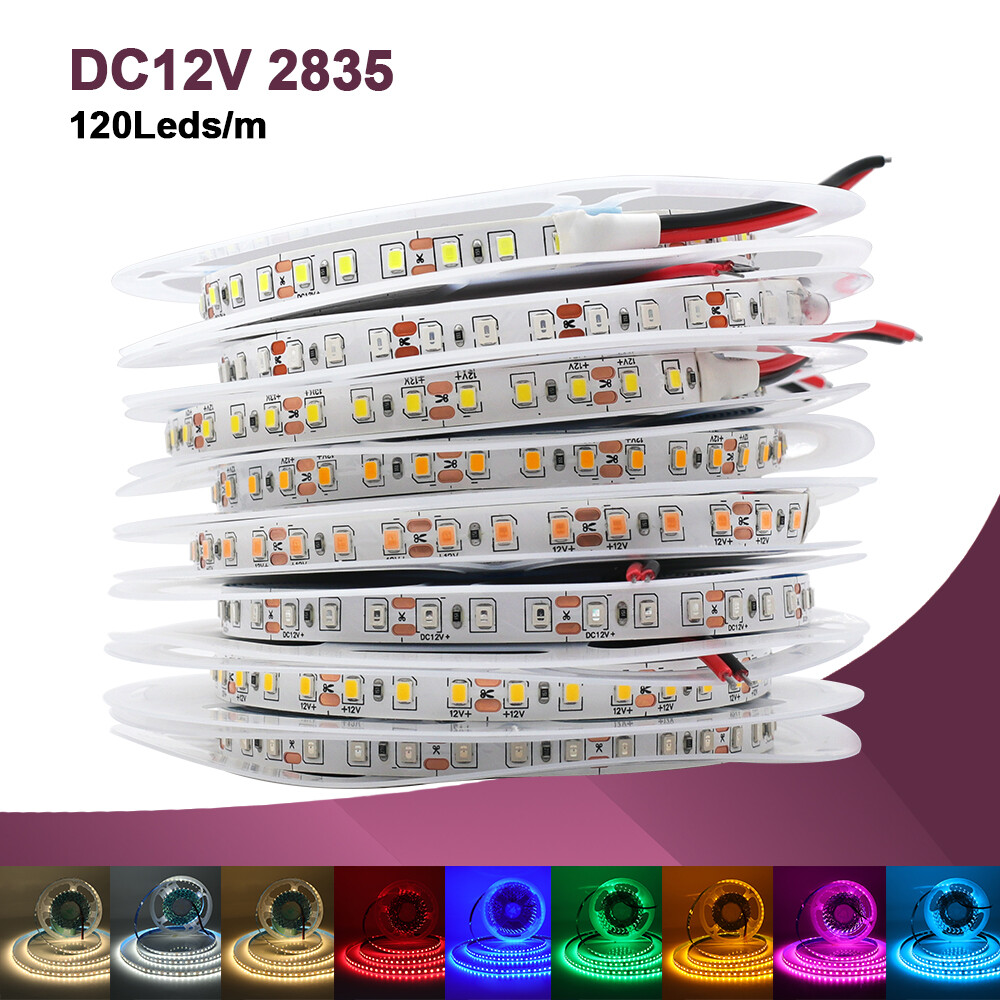 DC12V 16.4ft SMD 5050 2835 5054 white Waterproof LED Flexible Tape ...