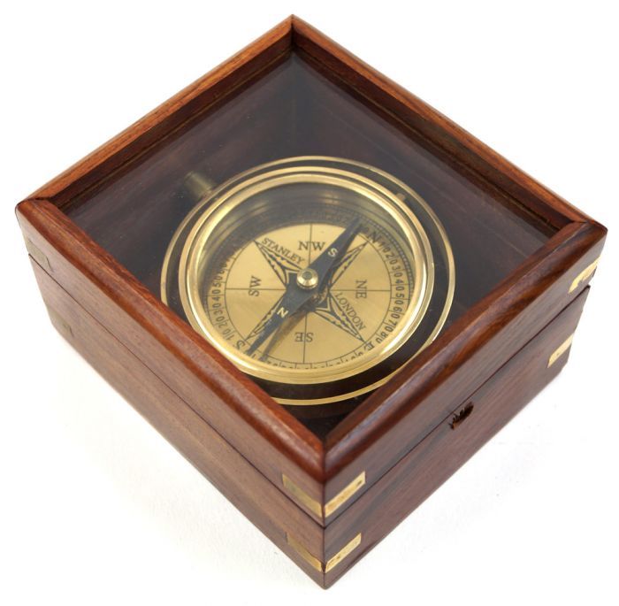 GIMBAL COMPASS BOXED ~ NAUTICAL COMPASS ~ MARITIME ~ PIRATE ~ COMPASS ...