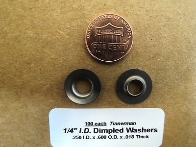 Tinnerman Dimpled 1/4" Washers Stainless Aircraft Race Sprint (100) | eBay