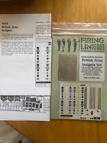 Firing Line Figures - WW1 British Army Insignia | eBay UK
