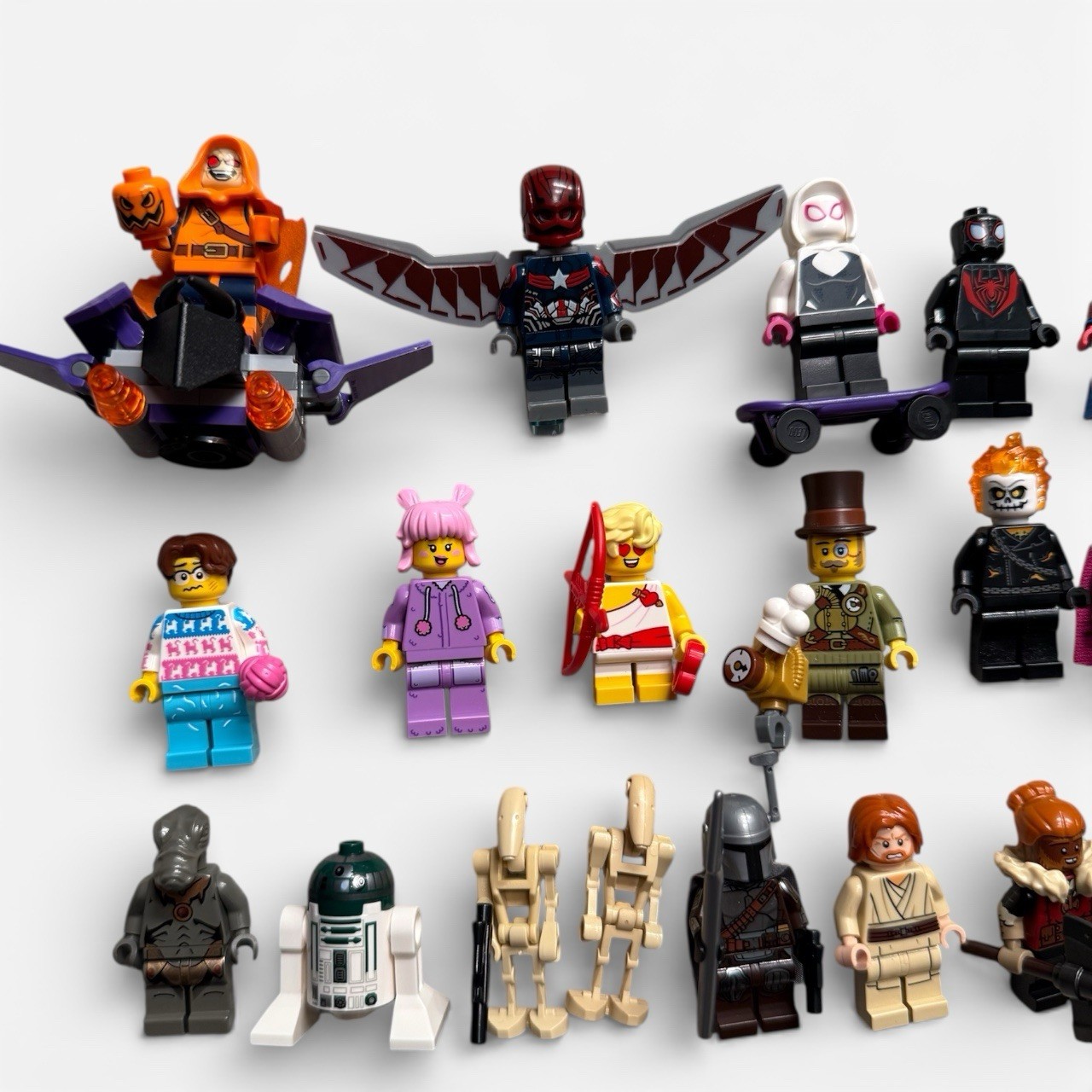 Lego Minifigure Lot - 21 Minifigures, Extra Small Build Marvel Star ...