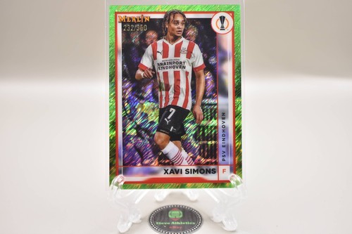 Xavi Simon 2023 Topps Merlin UEFA Neon Green Shimmer Refractor #/299 ...