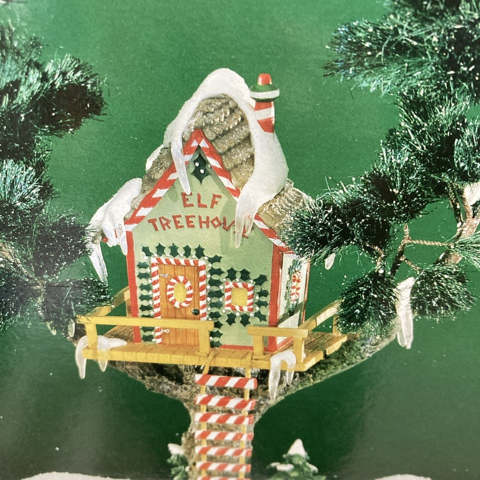 Dept 56 North Pole Series Village Accessories Elf Tree House #56446 ...
