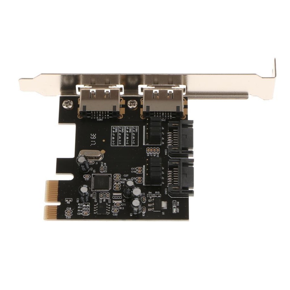 2-Port PCI Express SATA 6 Gbps ESATA Controller Erweiterungskarte Super ...