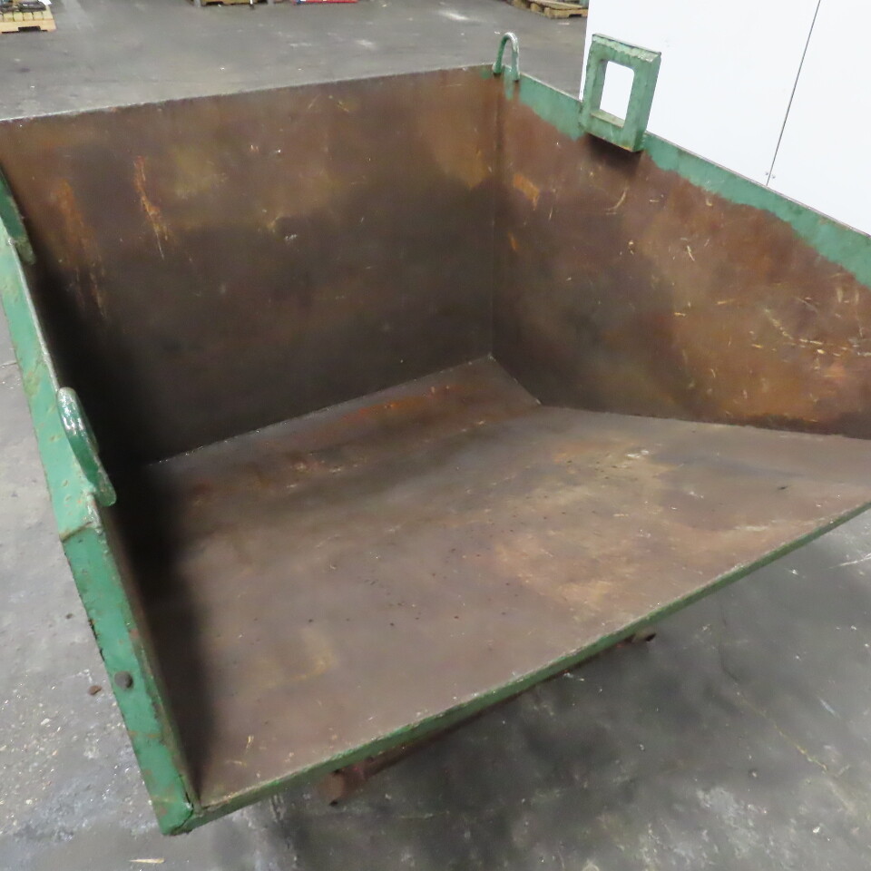 1-1/2 Cubic Yard Self Dumping Medium Duty Chip Trash Scrap Hopper 60x ...