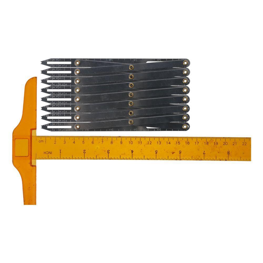 Silver Measuring Marking Tool Aluminum Telescopic Sewing Scale for DIY ...