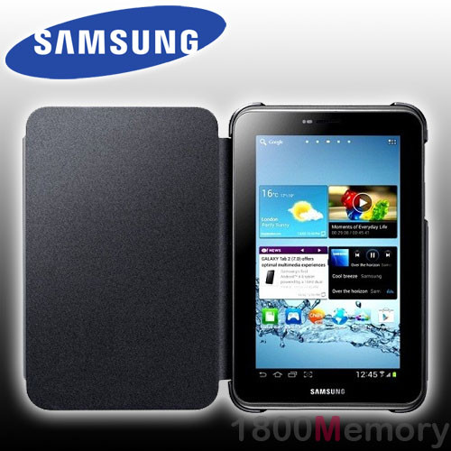 GENUINE Samsung Galaxy Tab 2 7.0 Tab2 Book Cover Case Black GT-P3100 GT ...