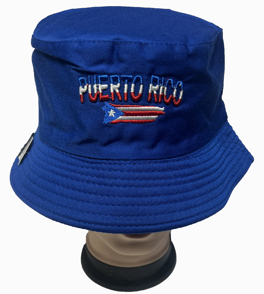 SOLD OUT PUERTO RICO Bucket Hats Boonie Cap Fishing Brim Visor Sun ...
