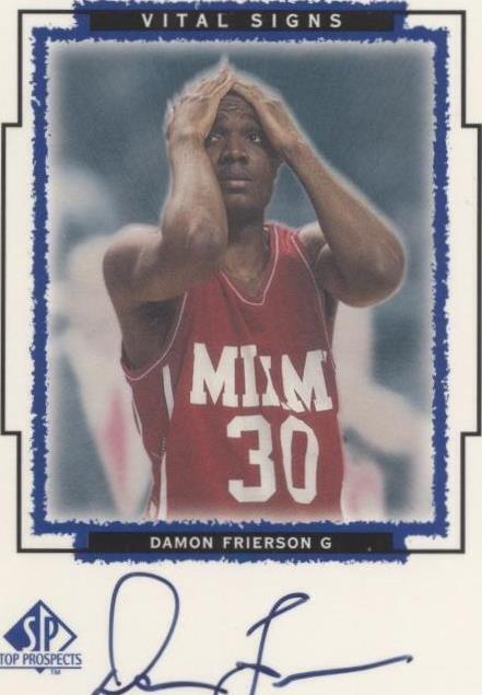 1999 SP Top Prospects - Vital Signs Damon Frierson #DF (AU, RC) for ...