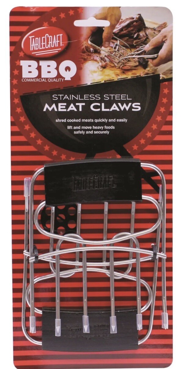 TableCraft BBQ Set of 2, Commercial Quality, Stainless Steel Meat Claws ...