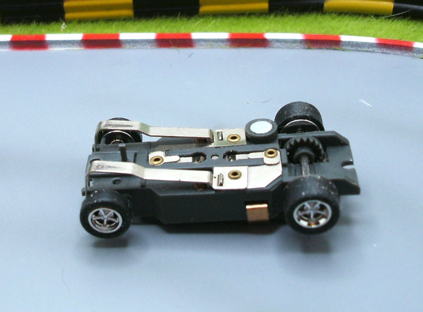 used auto world ultra g ho slot car chassis with custom wheels #2 | eBay