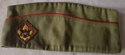 Vintage Official BSA Boy Scout Of America Garrison Hat Size Med 6 3/4-6 ...