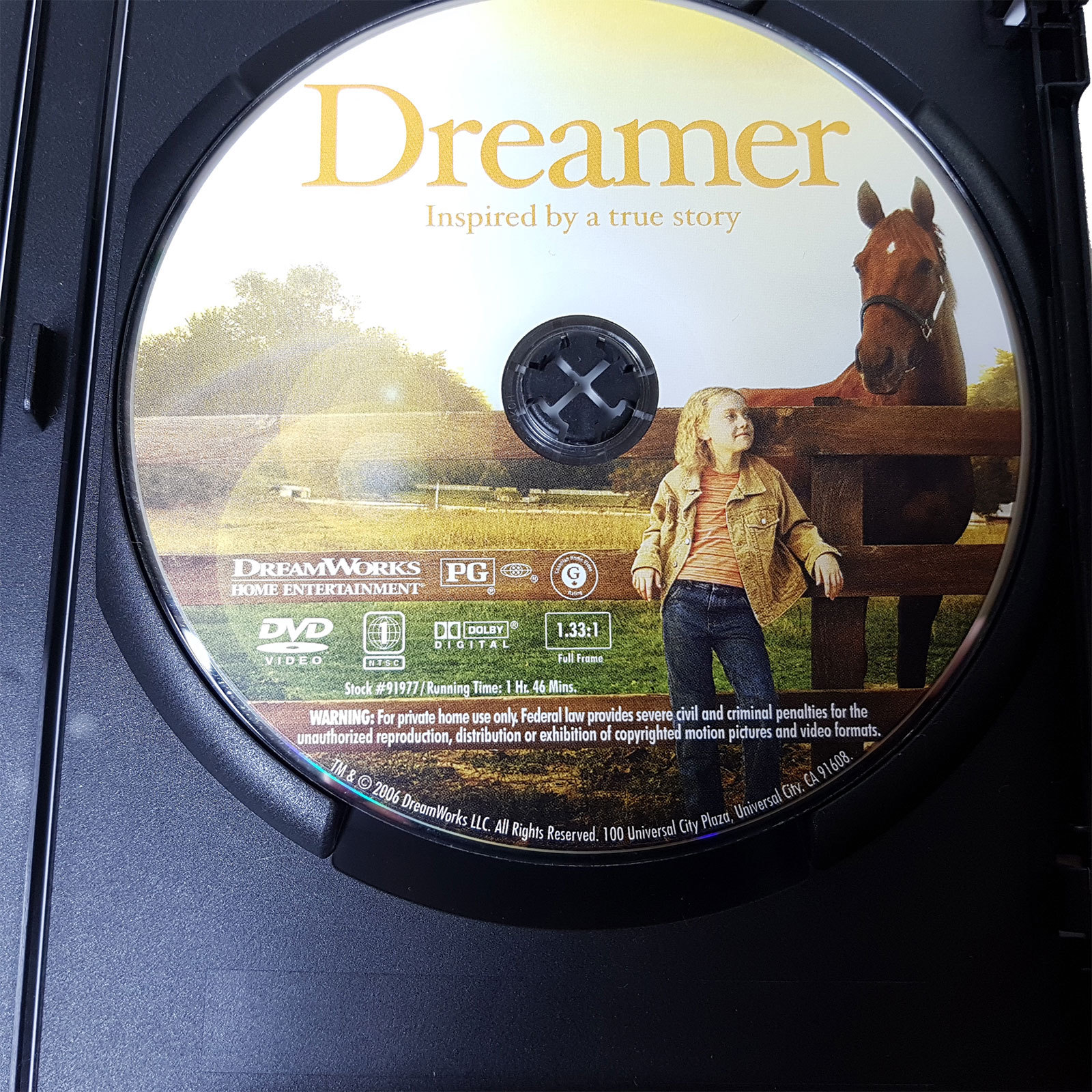 Dreamer DVD R1 2006 Full Screen Kurt Russell Dakota Fanning Very Good ...