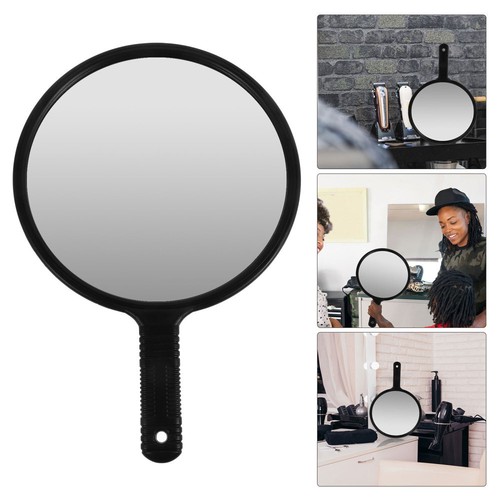 Holding A Circular Mirror Hand Barber Brush Handheld Hairdressers | eBay