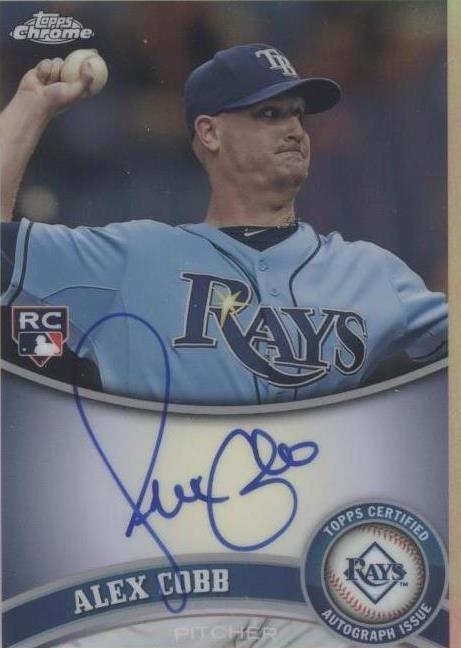 2011 Topps Chrome - Alex Cobb #207 Rookie Autographs Refractor /499 (AU ...