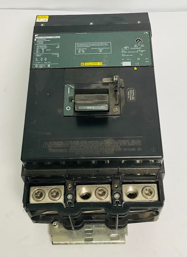 LC36400 Square D Circuit Breaker 400A 600V 3P I-Line USED *Missing lug ...