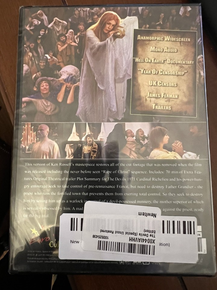 The Devils DVD Uncut Restored Edition, Ken Russell Oliver Reed, V ...