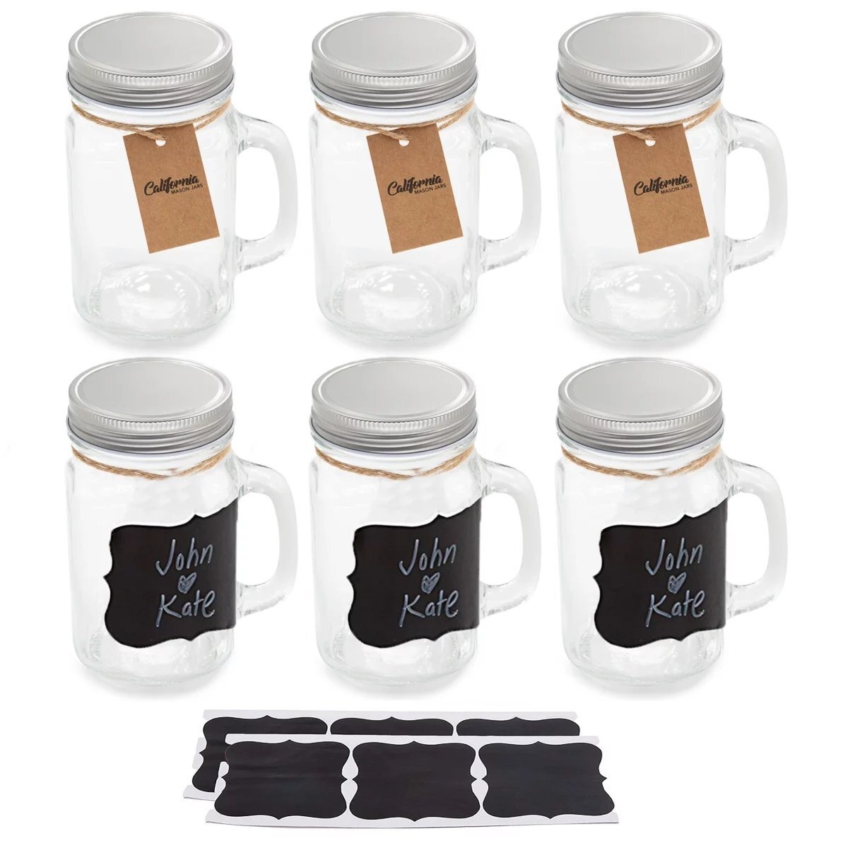 Mason Jar Mugs With Chalkboard BarConic Mason Jar Mugs – Bar