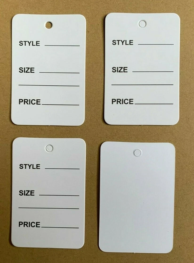 Clothing Price Tags