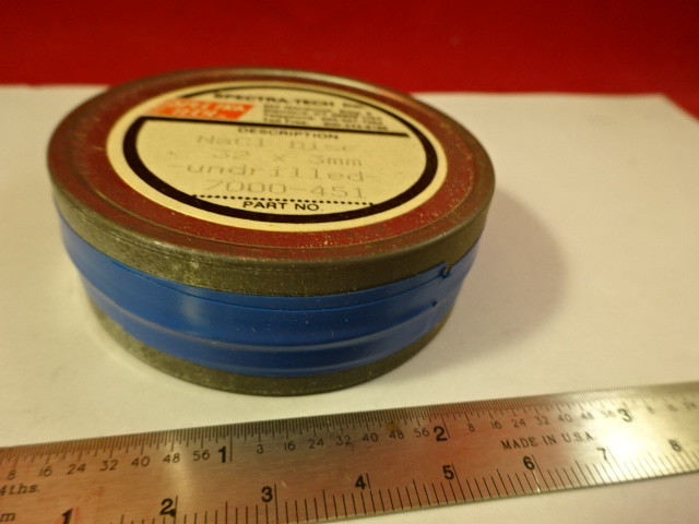 OPTICAL NaCl SODIUM CHLORIDE LENS WINDOW INFRARED IR OPTICS AS PICTURED ...