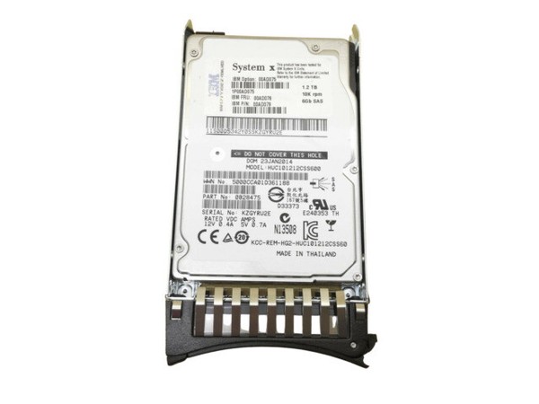 IBM 00AD075 00AD076 1.2TB 10K 6Gbps SAS 2.5in G2HS Hard Disk Drive for ...
