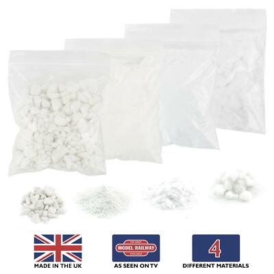 Winter Snow Miniature Basing Kit – Wargame Terrain Model Scenery Base ...