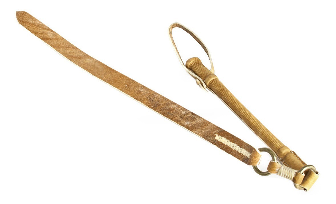 RAWHIDE Horse QUIRT 43" Riding CROP WHIP Argentinian Leather Gaucho ...