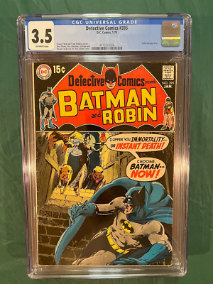 Detective Comics #395 CGC 3.5 1970 Robin backup story Neal Adams New ...