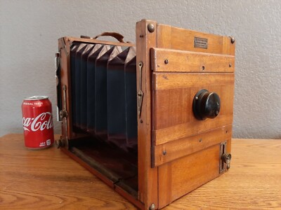Tailboard 5x7camera , Protar V brass lens G.A.Krauss folding View ...