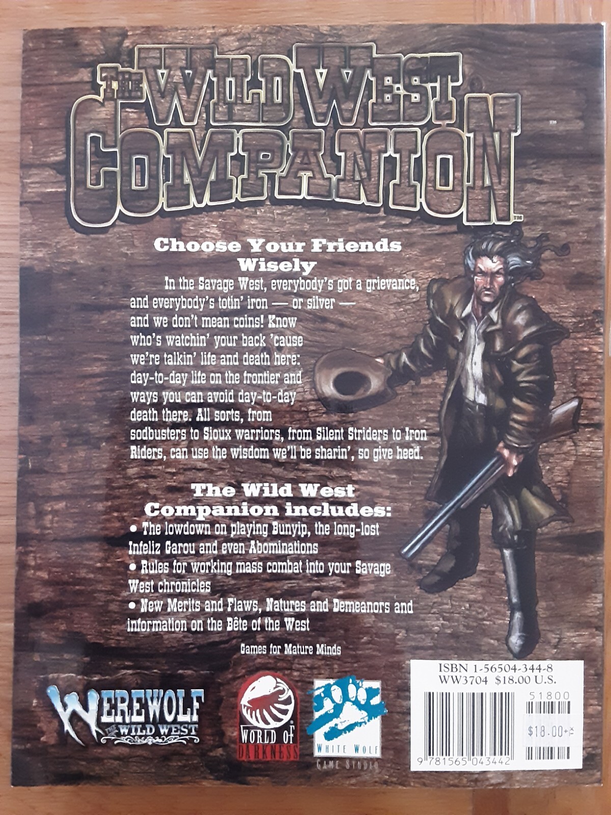 The Wild West Companion, RPG Sourcebook For Werewolf The Wild West ...