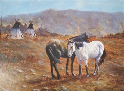 "Swatting Flies" Art Print by George Wise Signed, 1984 | eBay