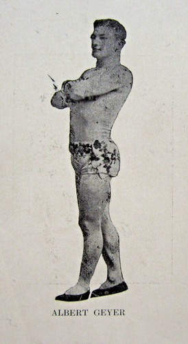 Vintage Circus PT Barnum Acrobat Albert Geyer Promotional Trifold ...