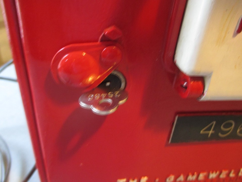 VINTAGE GAMEWELL FIRE DEPT ALARM BOX- PULL DOWN HANDLE- LIGHTED ...