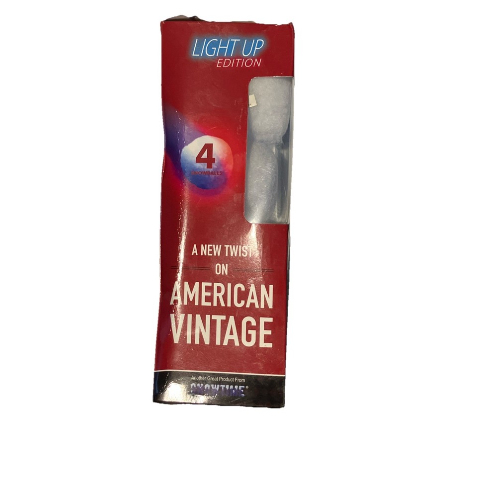 Indoor LED Lighted Snowtime Anytime Snowball Fight- 4 snowballs NEW | eBay