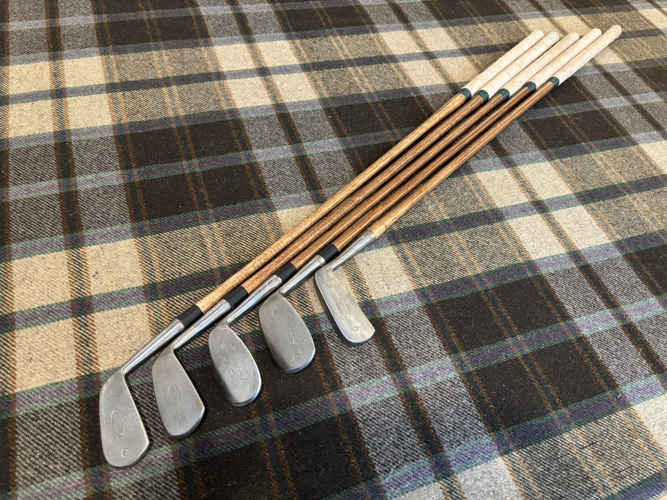 Antique Vintage Hickory Wood Shaft Golf Club Set , Sr Flex Shafts ...