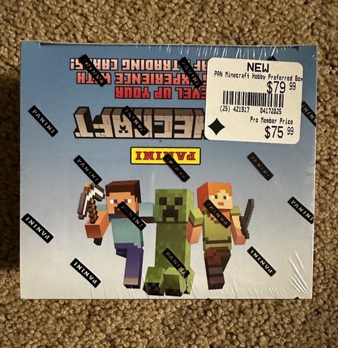 2024 Panini Minecraft Hobby Preferred Box Sealed - 24 Packs Brand New ...