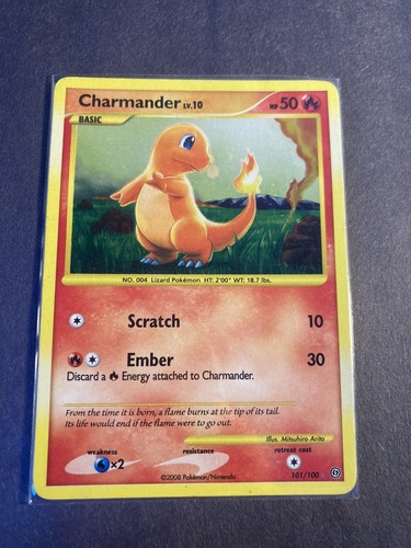 Charmander 101/100 Secret Rare Holo D&P: Stormfront 2008 Vintage ...