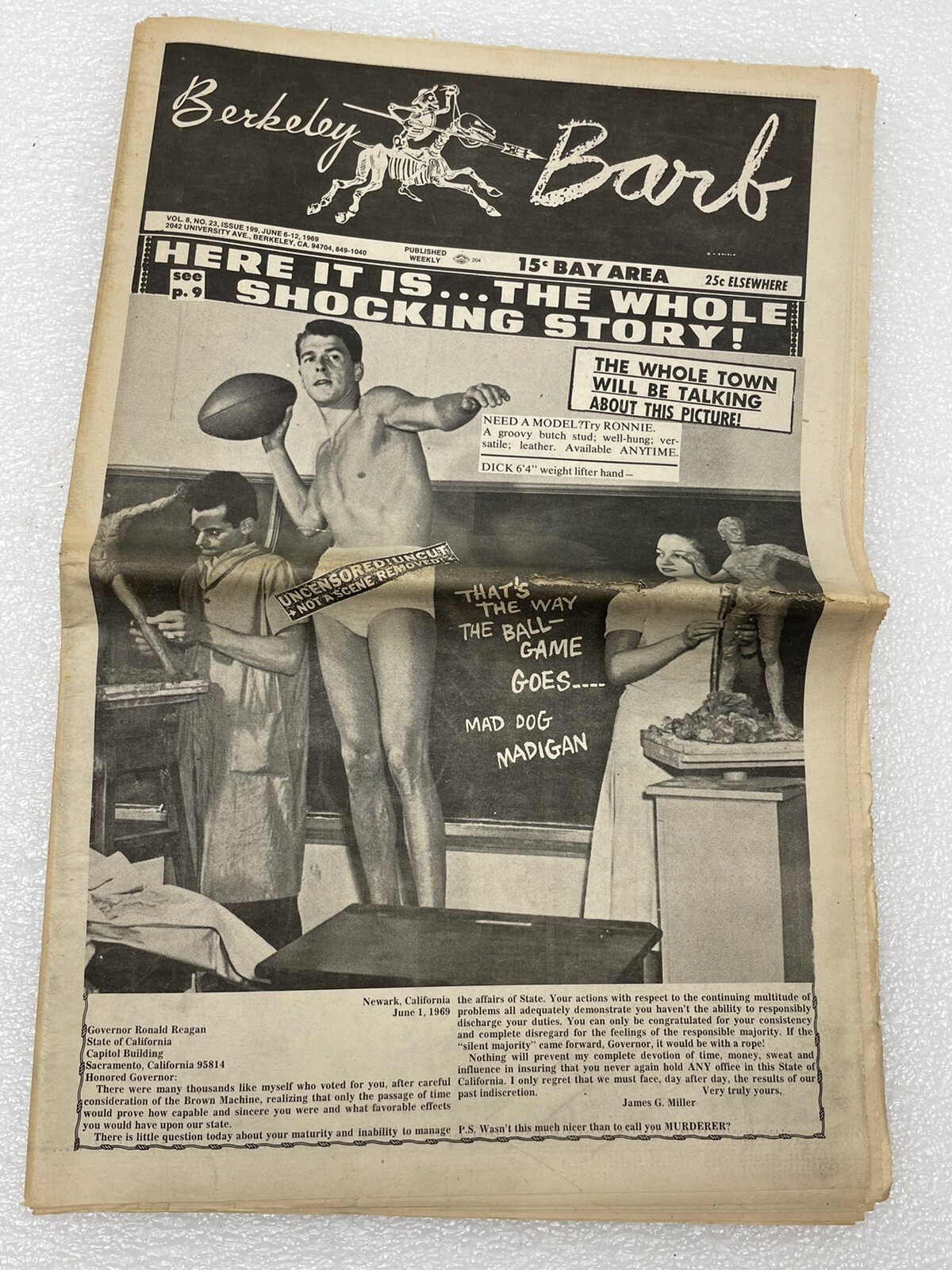 1969 NEWSPAPER BERKELEY BARB JOE COCKER STEPPENWOLF HIPPIES PROTEST | eBay