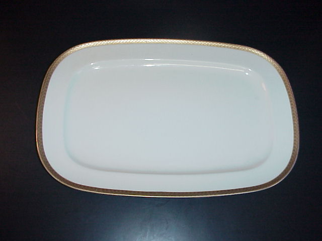 Hertel Jacob Large Serving Platter Bavaria Germany Gold Encrusted 15.5 ...