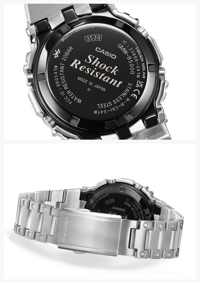 Casio G-SHOCK GMW-B5000D-1CJF Bluetooth Solar Radio Men Watch Made in ...