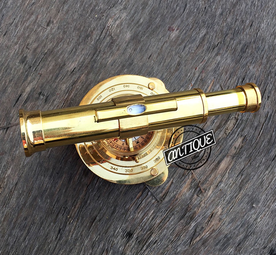 Vintage Transit-Level-Survey-Compass-Telescope-Alidade-Compasses ...