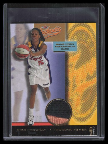 2002 Fleer Authentix WNBA Memorabilia Authentix Ripped 4 Nikki McCray ...