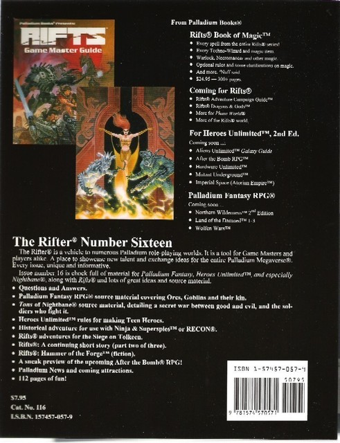 Rifter Ser.: Rifter Sixteen by Kevin Siembieda (Trade Paperback) for ...