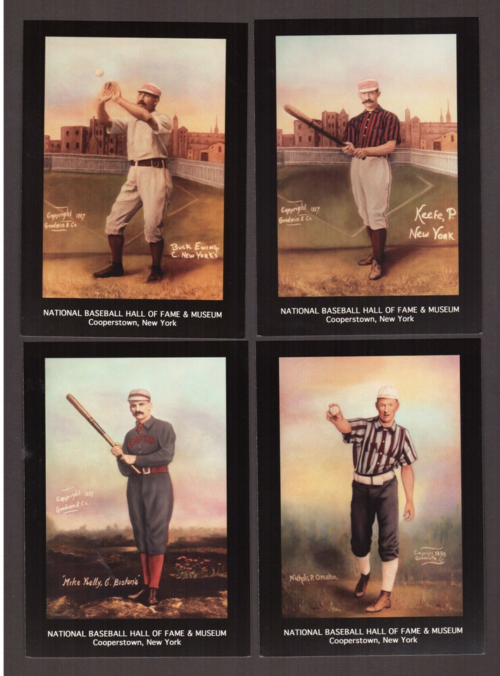 19th Century Hall of Famers 5x7 color 10 CARD SET Goodwin Co. ~ Old ...