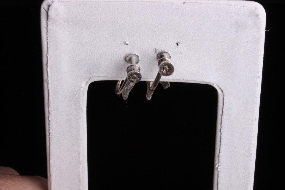 ANGEL SCREW BACK EARRINGS STERLING SILVER VINTAGE 1991 | eBay