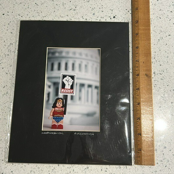 Joe Shymanski A. Mcdougle Wonder Woman Lego Washington DC Resist Matted ...