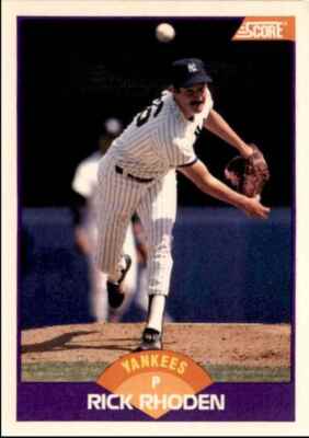1989 Score Rick Rhoden New York Yankees #317 | eBay