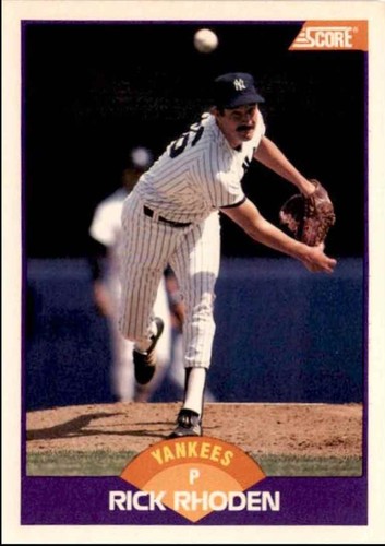 1989 Score Rick Rhoden New York Yankees #317 | eBay