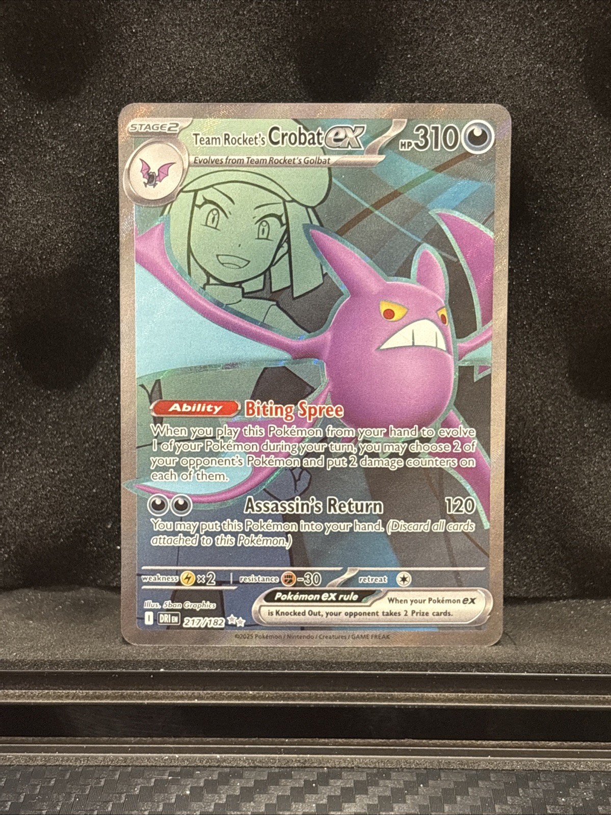 Team Rocket's Crobat ex 217/182 - Ultra Rare Card | Destined Rivals ...