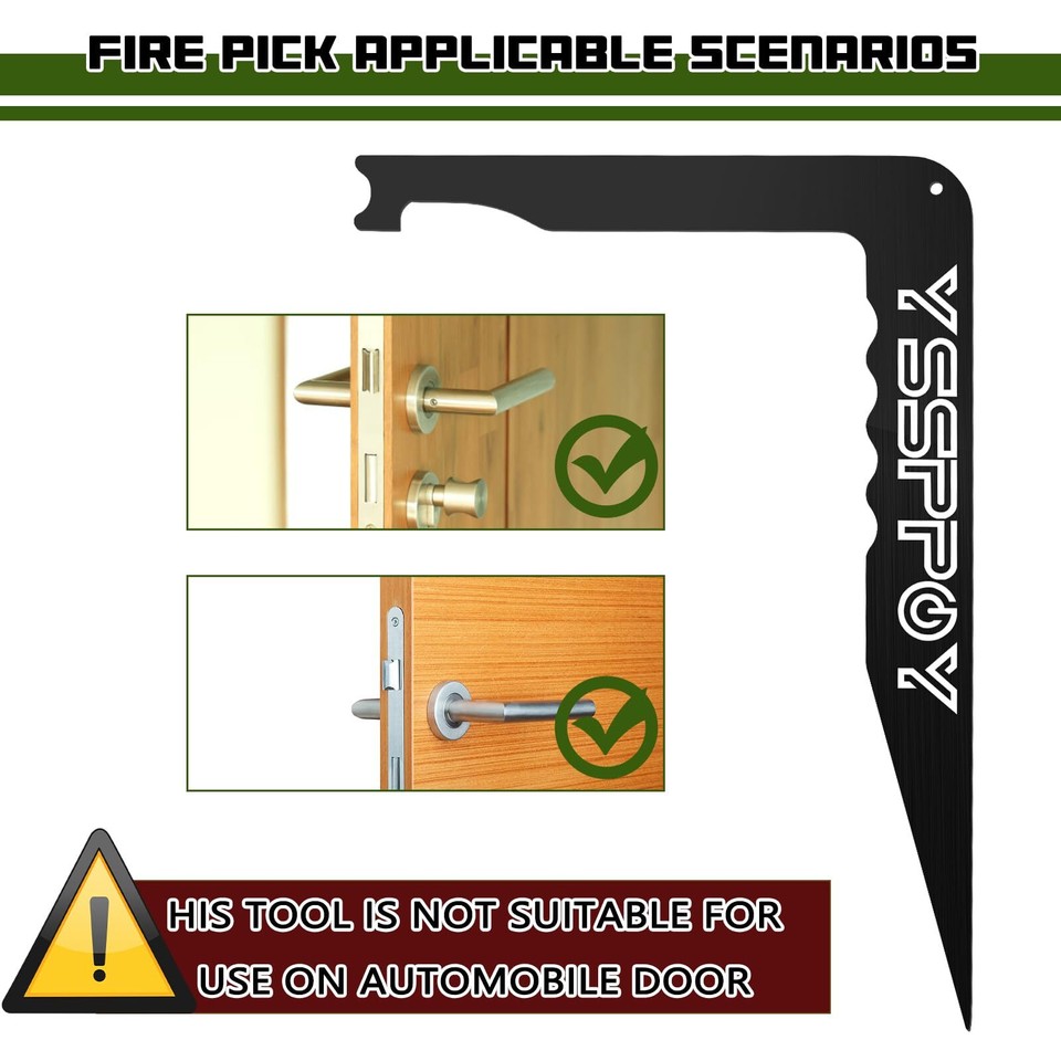 Upgraded 3-in-1 Firefighter Tools Pry Bar Tools for first responders ...
